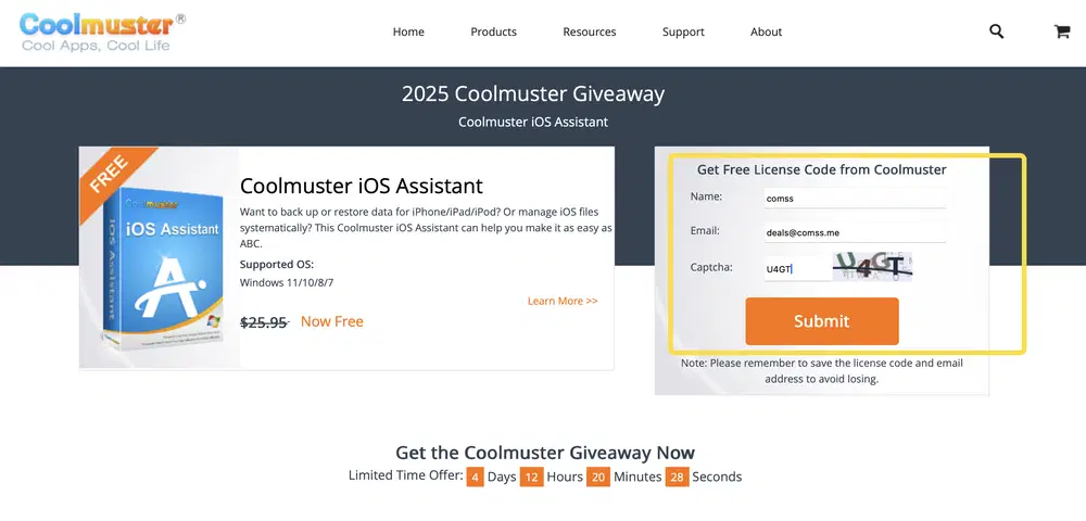 Coolmuster iOS Assistant для Windows – бесплатная лицензия на 1 год